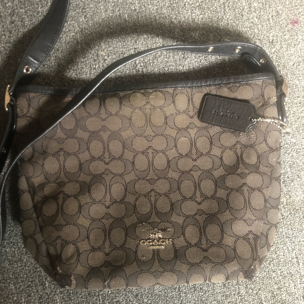 Vintage Coach Small Dufflette In Signature - Gem